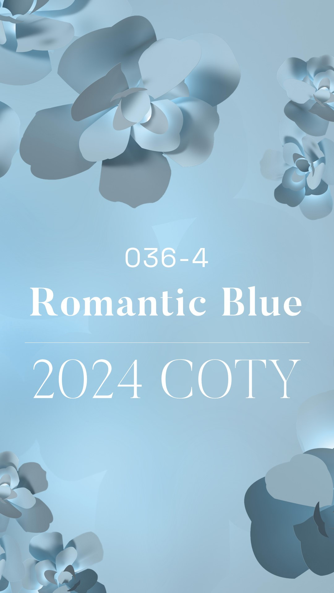 Romantic Blue - Colour of the Year 2024