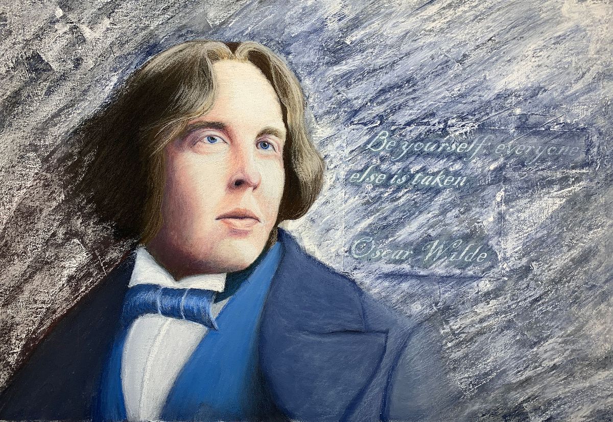 Creating a portrait of Oscar Wilde