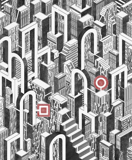 Illustration | Thomas Radclyffe Illustration | Extreme Labyrinths