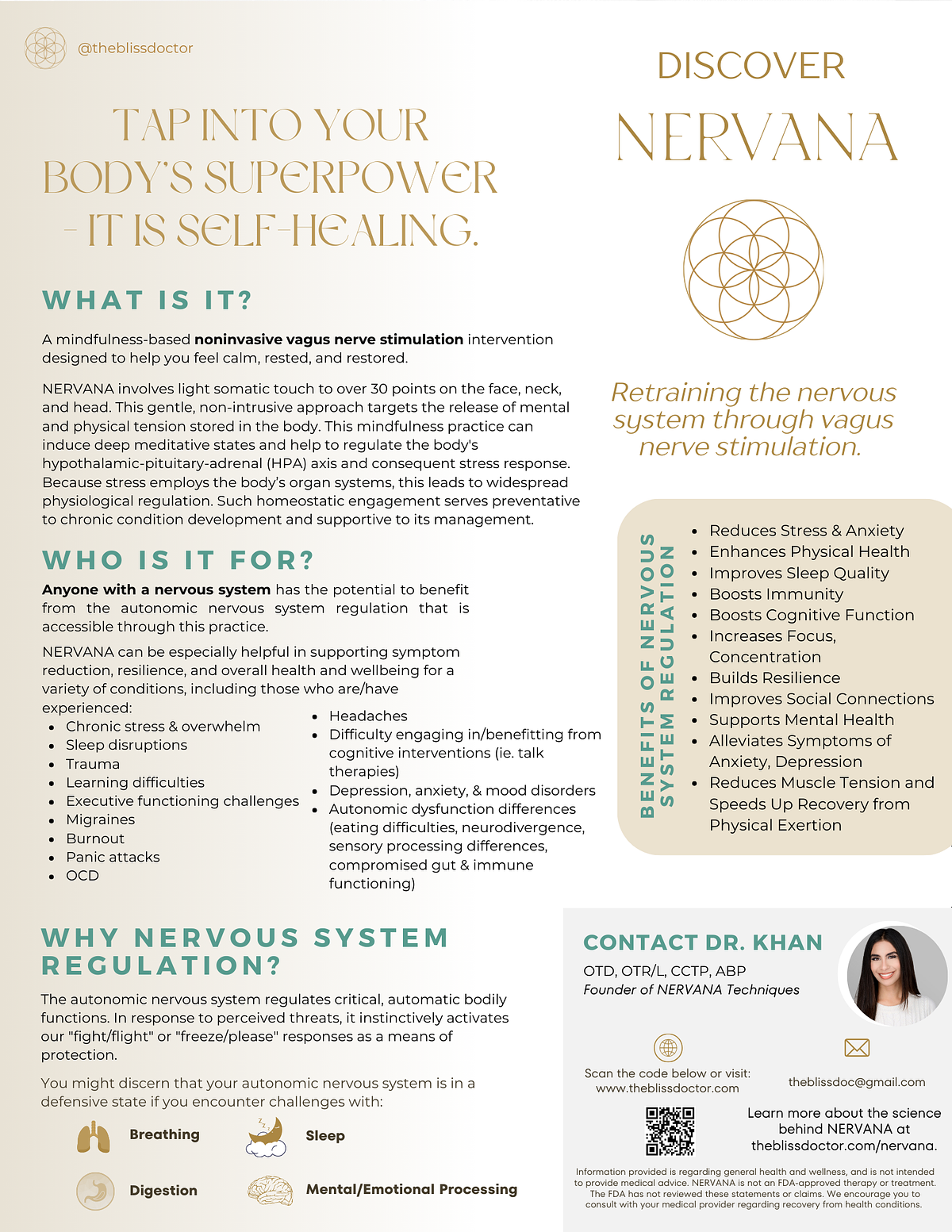 Discover NERVANA: Holistic Wellness Through Nervous System Regulation