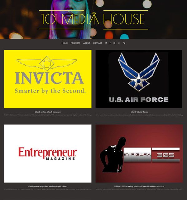 Best Videography Portfolio Website Examples - Pixpa