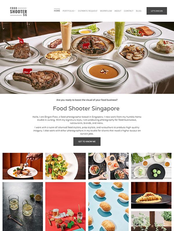 Best Food Photography Portfolio Website Examples - Pixpa