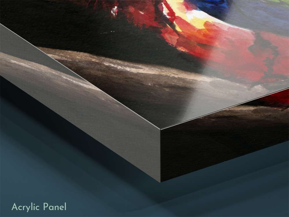 Scarlet acrylic and dibond panel prints