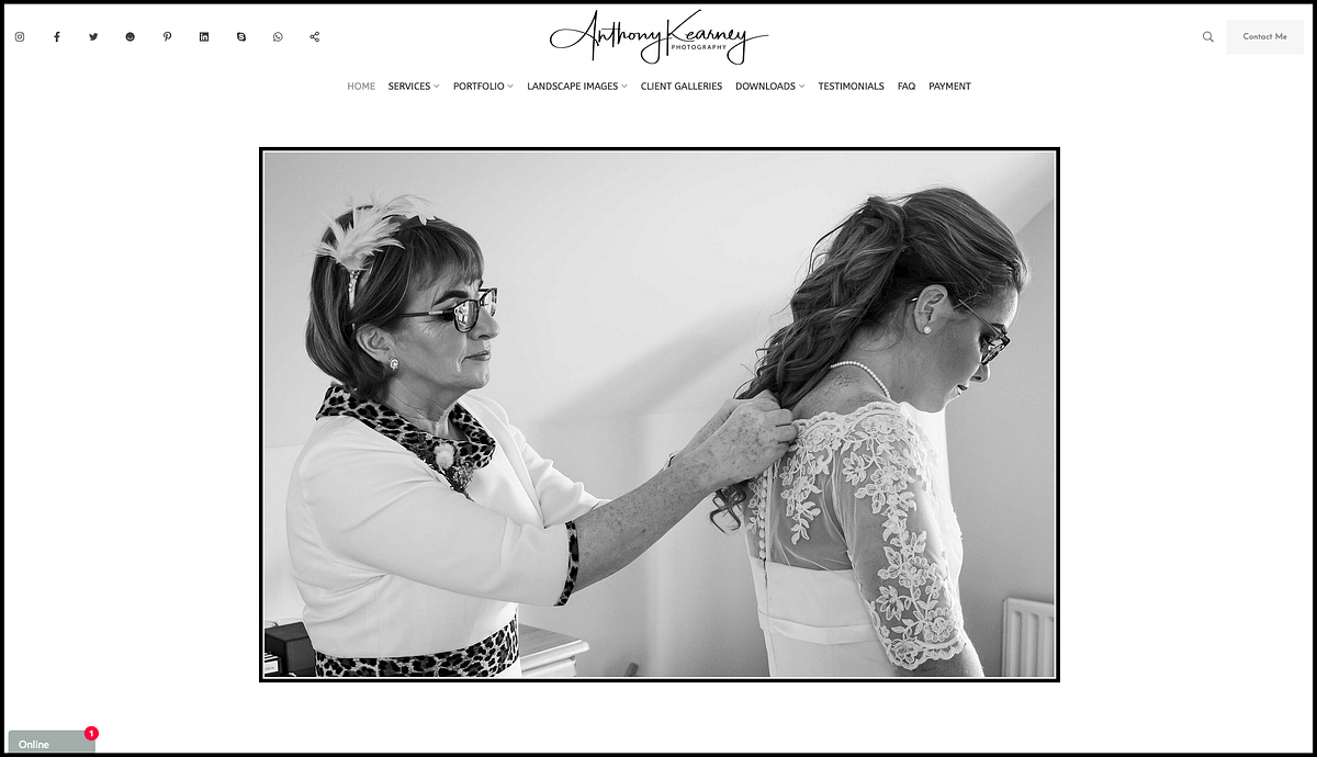 ANTHONY KEARNEY PHOTOGRAPHY | Pixpa website for 2021