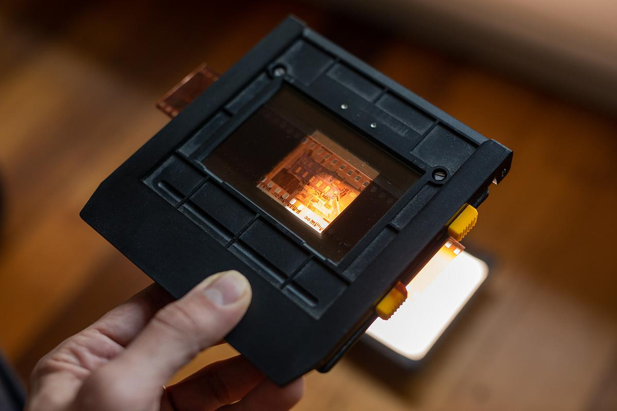 Scanning film with the borders