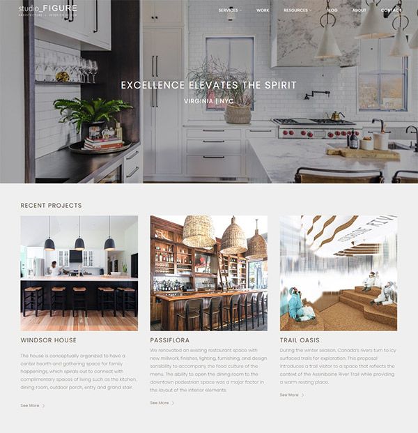 Best Interior Design Portfolio Website Examples - Pixpa