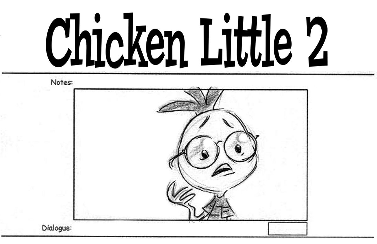 Tod Carter Chicken Little 2 storyboard sequence