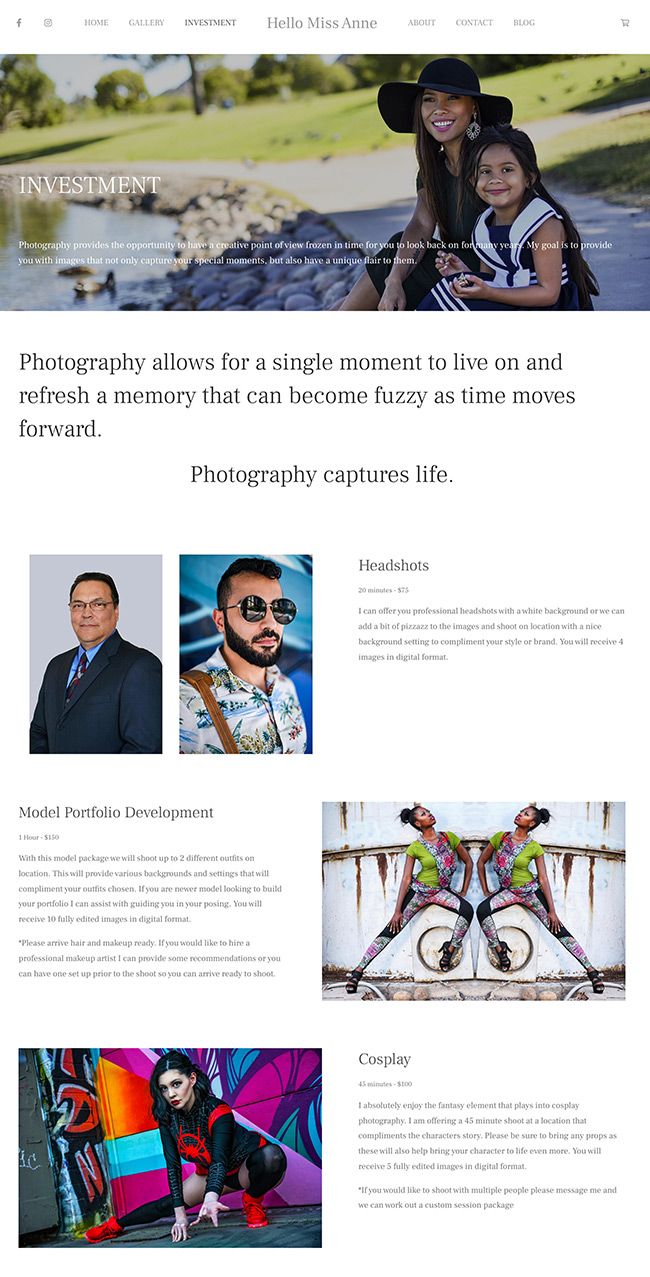 How to Create Photography Packages - Tips and Price Guide