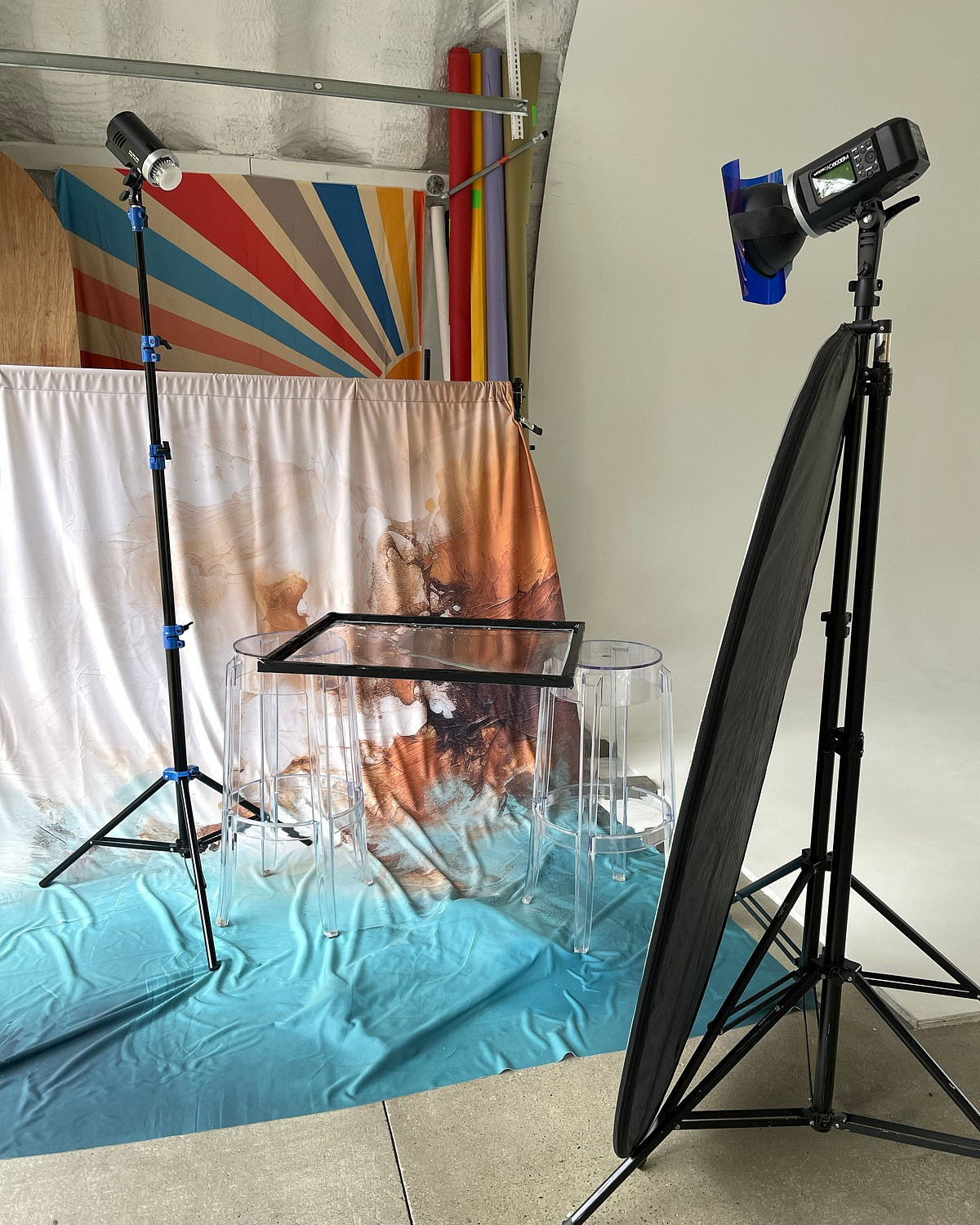 Maximum Impact with a Minimum Investment: One Backdrop Two Concepts
