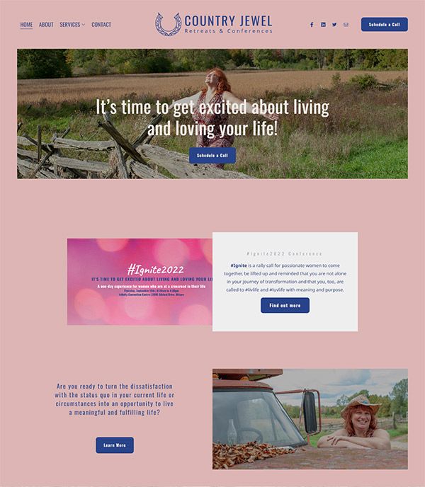Ejemplos de sitios web para pequeñas empresas elaborados en Pixpa