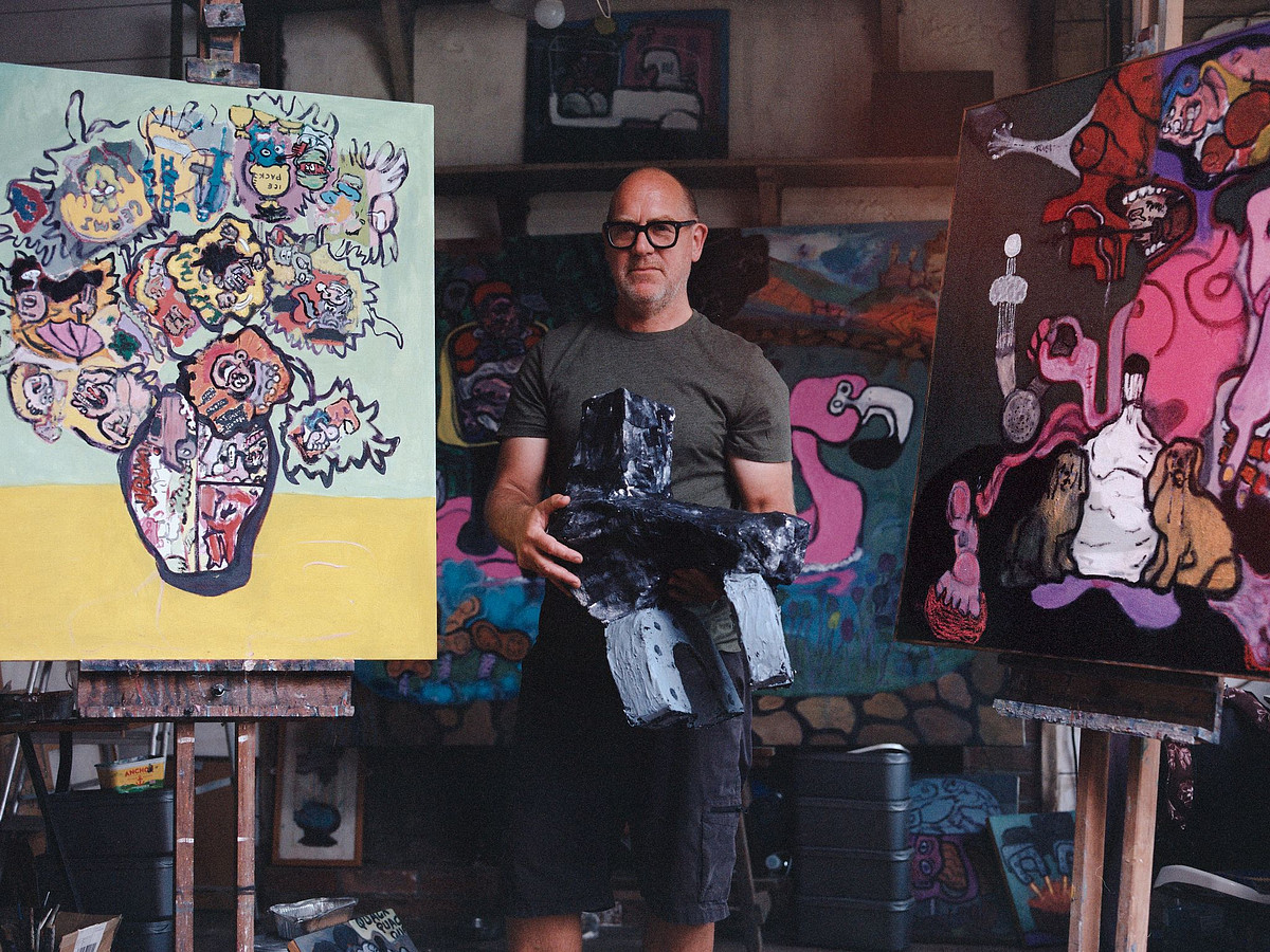 jimmee freeez a contemporary artist from Cornwall, UK.