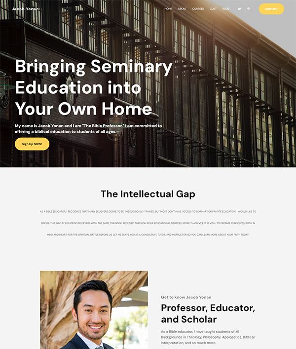 Teacher Website Examples - Create Your Teacher Website on Pixpa.