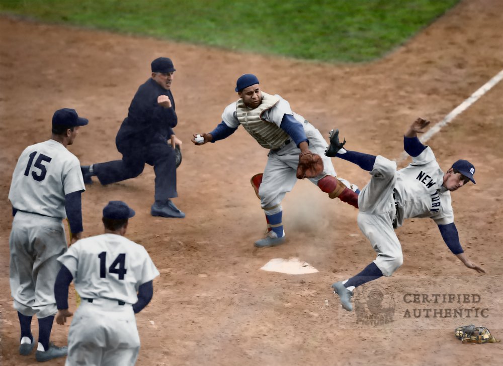 Brooklyn Dodgers - New York Yankees - Final Out, World Series Game 4 (1953)