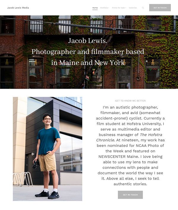 Best Portrait Photography Portfolio Website Examples - Pixpa