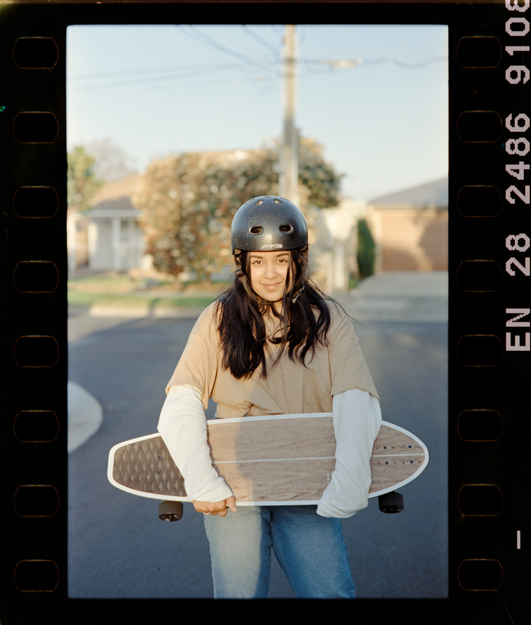 Scanning film with the borders