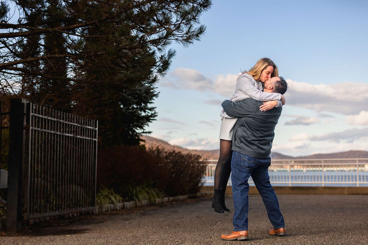 Flywheel Park | Piermont New York Winter Proposal | Ariana & Nicholas